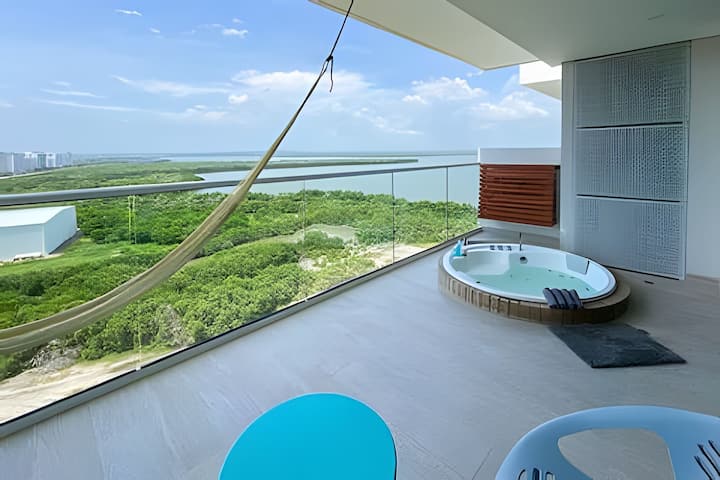 1 Bedroom With Jacuzzi. Sea And Swamp View - Caribbean