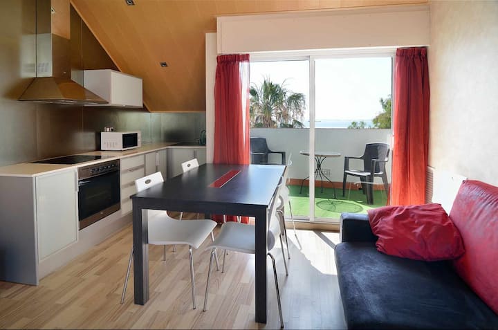Ornis "Gavina Corsa": 2 Chambres(1nid)+sofa.lit 4/6 Pers. Terrasses Vue Mer - Sant Carles de la Ràpita