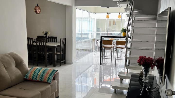 Duplex Pé Na Areia - Vista Para O Mar - 08 Pessoas - Itapema