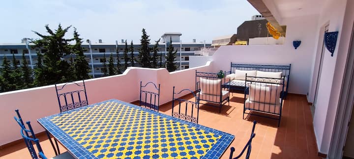 Blue & Yellow Penthouse With Terrace At Balaia Mar - Boliqueime