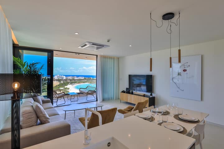 A-1303 Stunning 2 Bedrooms, View Of Mullet Bay - Saint-Martin