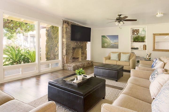 Kekela Nui Beachfront -Steps To Beach+jacuzzi, Ac! - Laie, HI