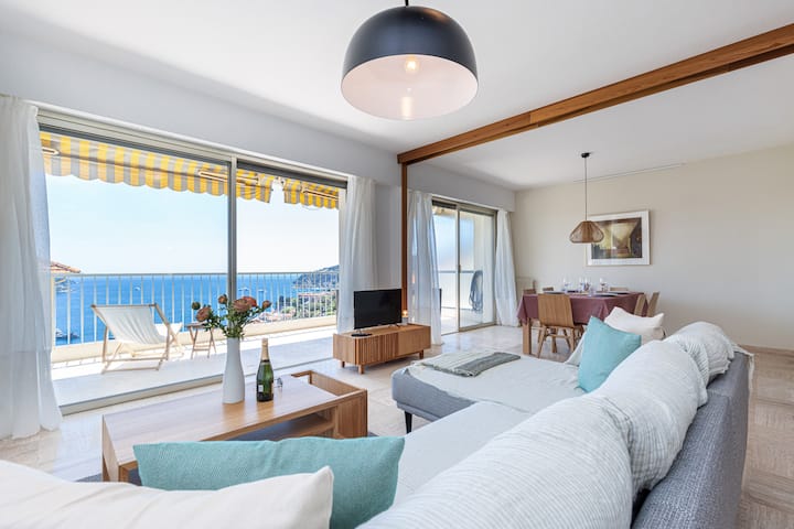 Magnifique Vue Mer, 2 Chambres - Piscine & Parking - Villefranche-sur-Mer