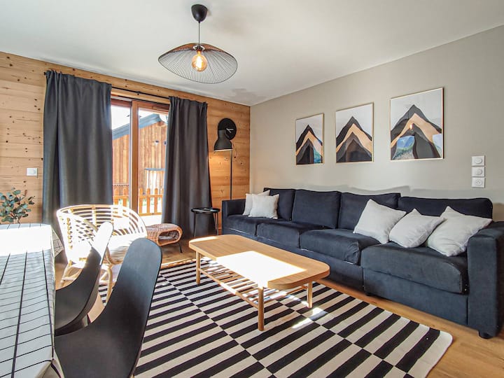 Chalet 3* Pied Pistes, Terrasse, Parking, 6 Pers - Les Avanchers-Valmorel