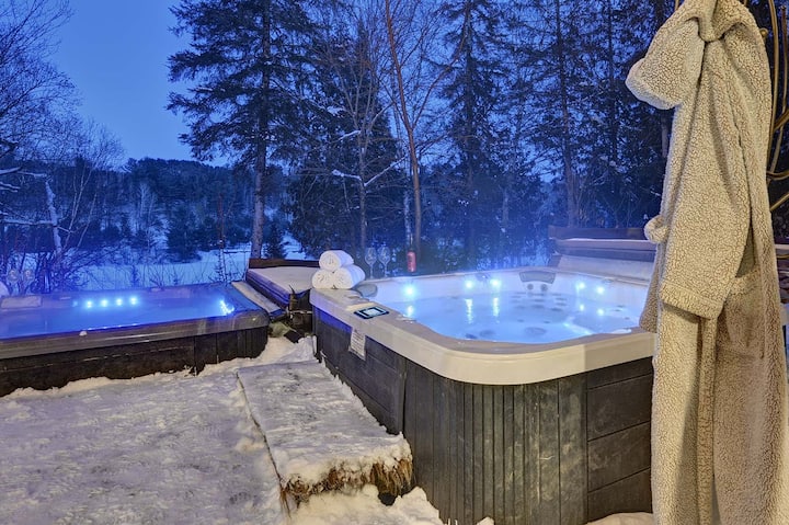 Plage Privée Bord De L'eau Spa Piscine Sauna 21p. - Québec