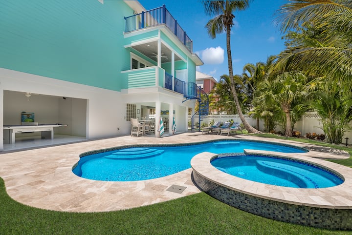 Mahi Mahi: Beach 1.5 Blocks, Pool & Spa, Game Room - Anna Maria, FL
