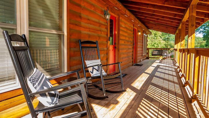 Modern Log Cabin Th | Mtn Views | Walk To Downtown - West Jefferson, NC