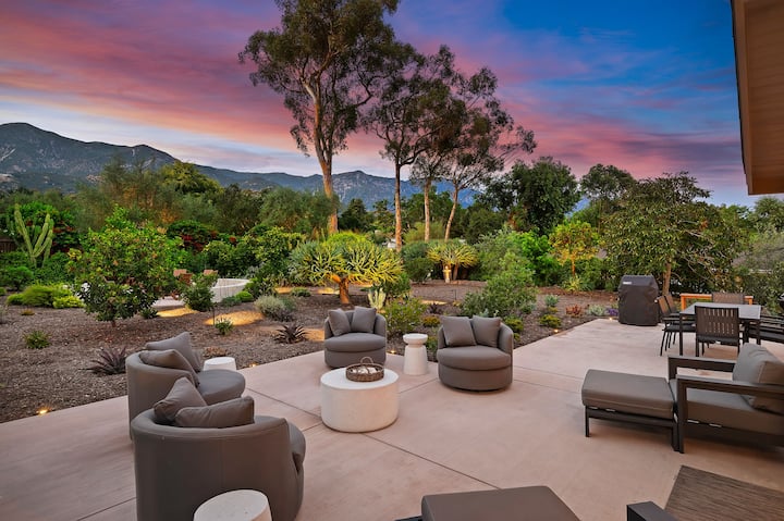 Mid-century Swag, Private Yard And Orchard - Montecito, CA