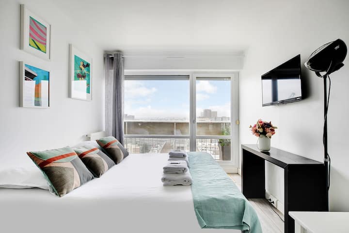 Studio Lumineux Avec Balcon 2p Vue Tour Eiffel - Villejuif