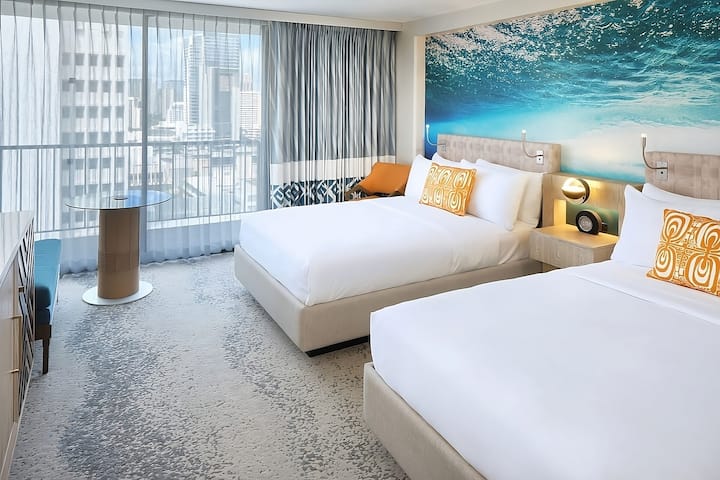 2 Partial Oceanview 2 Doubles, Waikiki Beachcomber - Honolulu, HI