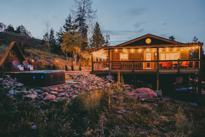 Restored Log Cabin & Hot Tub In The Pines - Staunton State Park, Pine