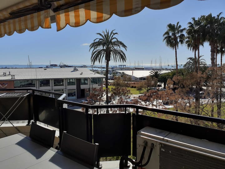 "Mascarell": 4/6 Pers. 2 Chambres + Sofa-lit, Balcon Vue Sur Port - Sant Carles de la Ràpita