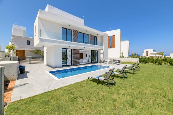 By The Beach - White Coral Villa - Протарас