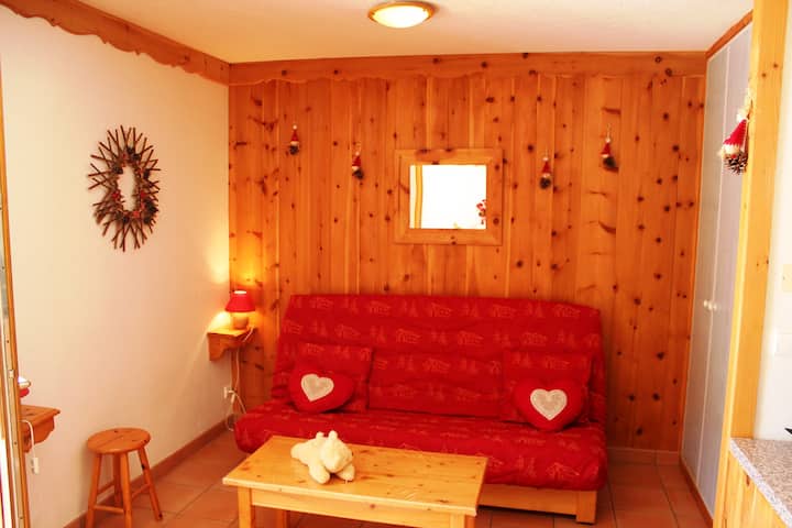 Studio Cabine 4 Personnes 3* Exposé Sud - Valloire