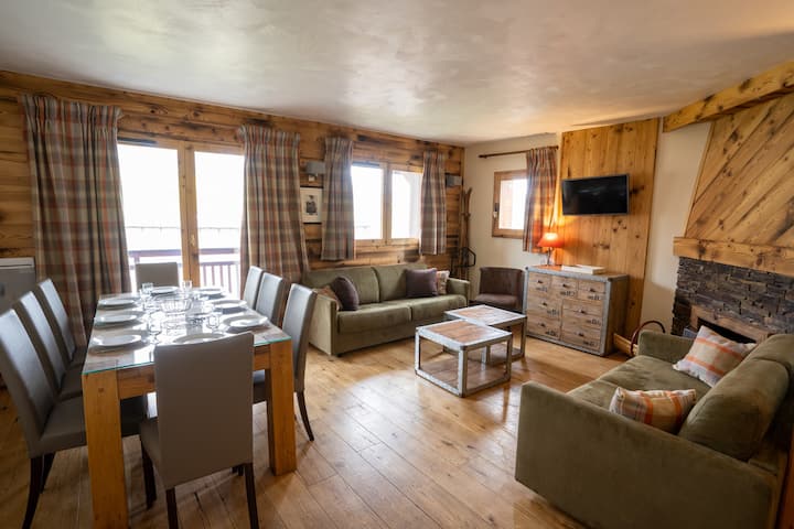 Chalet Cristallo Appartement 80m² 8 Pers Jolie Vue - Val Thorens