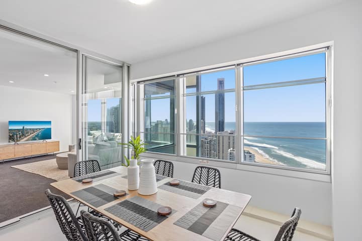 Oceanview 2-bed With Pool, Sauna, Gym & Parking - Gold Coast