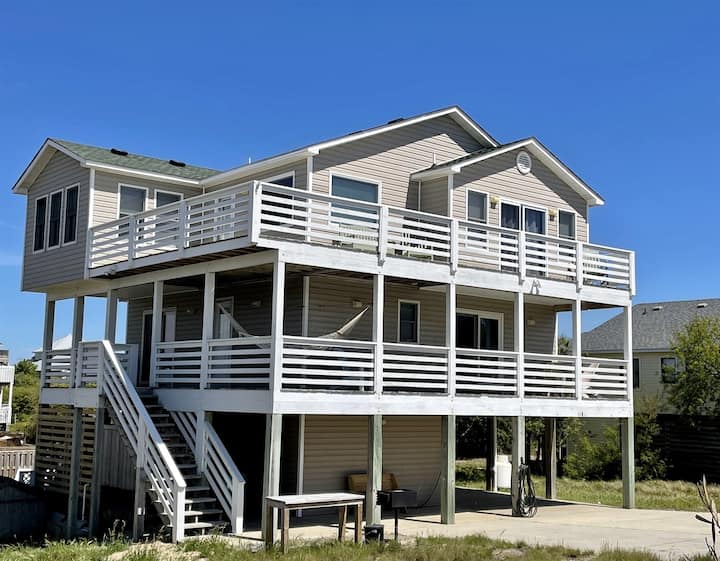 Ocean + Sound Views | Soooo Close To The Beach! - Duck, NC