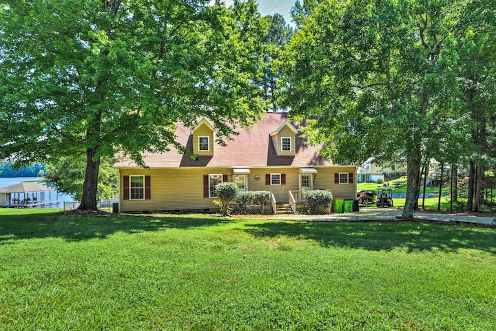 Beautiful Lakefront Retreat W/ Dock & Grill! - Lake Gaston
