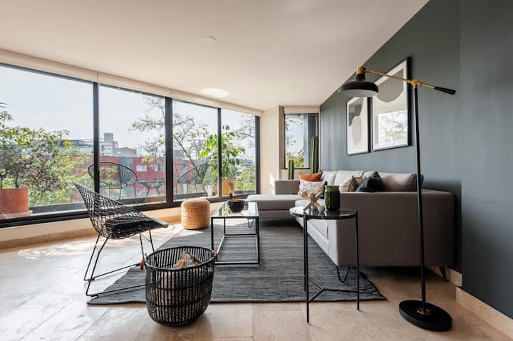 Bright Luxurious 2bdr Flat @Corner Condesa - Mexico City