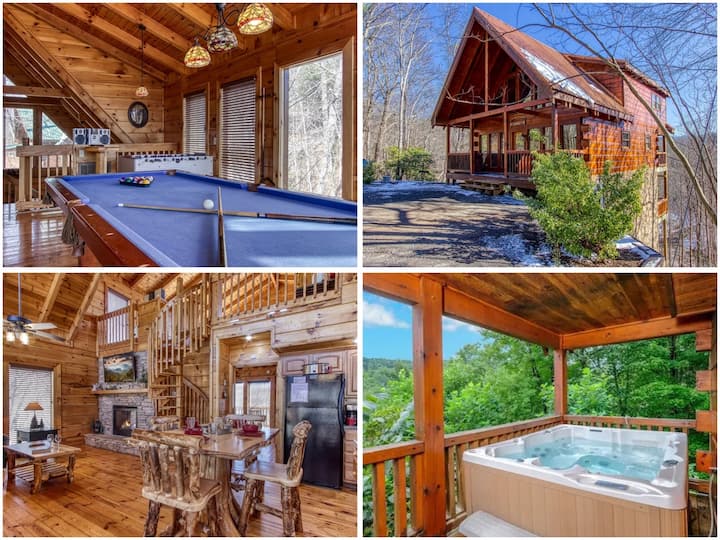 Mt Getaway~hot Tub~ Arcade Game Room~pet Friendly! - ガットリンバーグ, TN