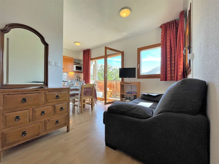 Cosy Appt Vue Vallée, 250m Pistes, Parking - La Joue du Loup