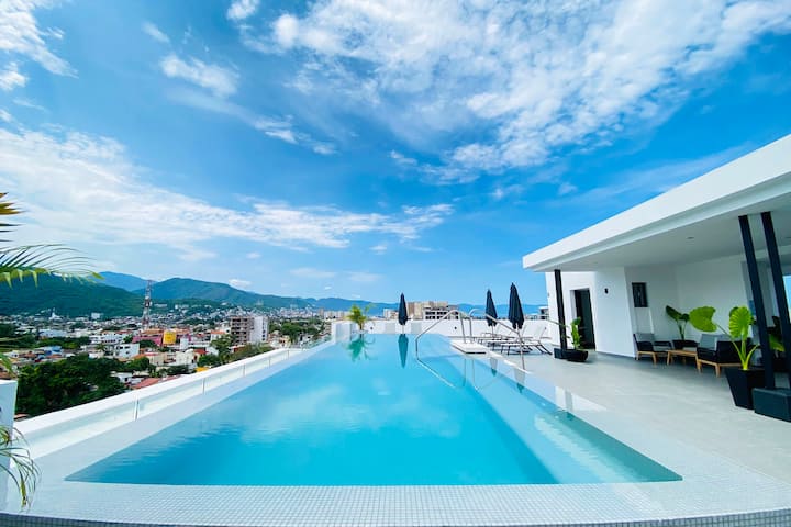 Mountainview Condo In Versalles With Rooftop Pool! - Conchas Chinas