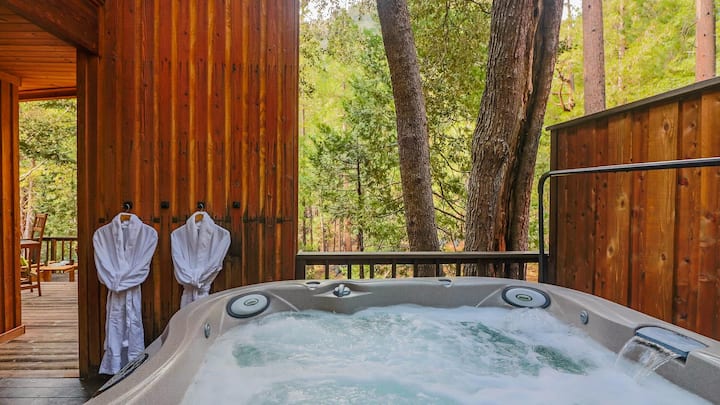 Big Rock Creek Lodge: Mountain Retreat W / Views, Spa, On Creek, Se Aceptan Mascotas - Palm Springs, CA
