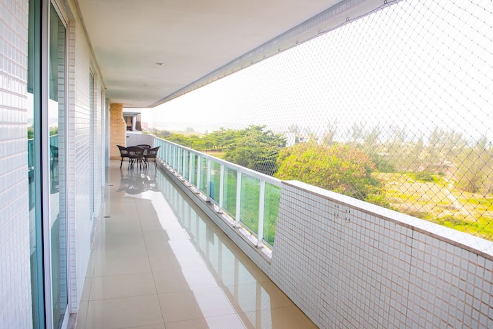 Apartamento Alto Luxo Com 4 Quartos Em Prédio De Frente P/mar Com Vista - Cf22 - Cabo Frio