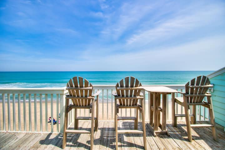 Ocean Dunes 1704: Oceanfront | Private Decks - Kure Beach, NC