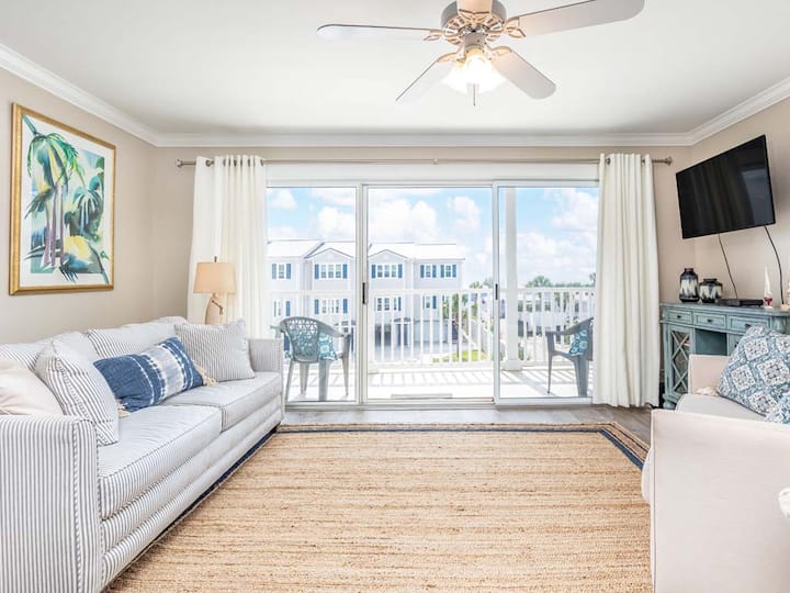 Summer Winds 528 | Partial View From Balcony, Pool - Tybee Island