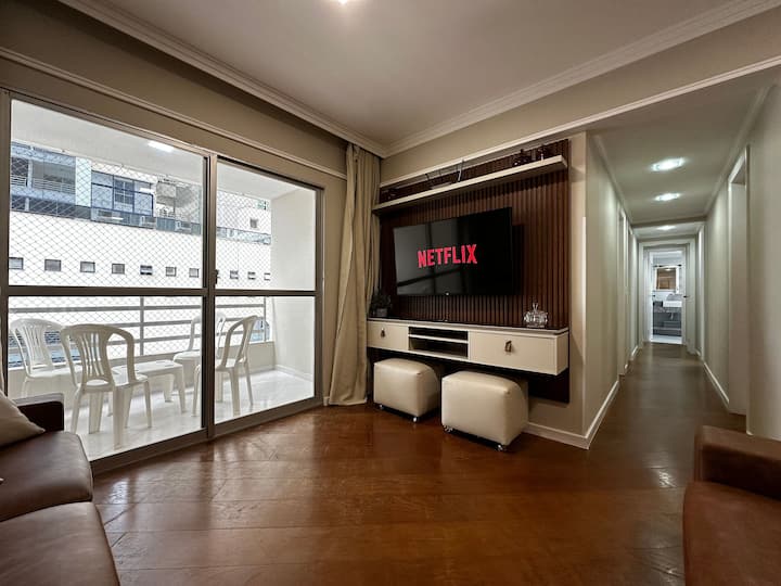 Gr01- Pé Na Areia| 4 Quartos| Terraço C/ Churrasq - Balneário Camboriú