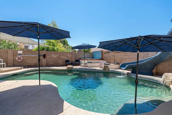 Pool W/slide~firepit~hottub~bbq~uhad Me At Gilbert - Gilbert, AZ