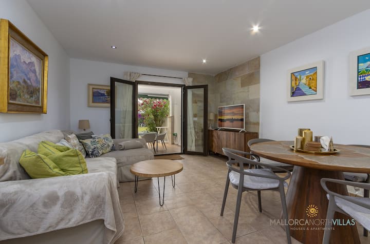 Club Del Sol 8: Acogedor Apartamento Con Piscina - Port de Pollença