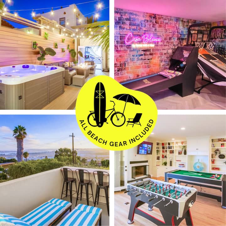 Ultimate Getaway: Spa, Game Rooms, Firepit, Views - San Diego, CA
