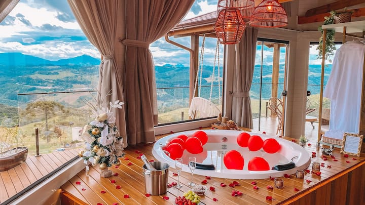 Chalé ÁGata Com Hidro E Café Da Manhã - Bom Retiro