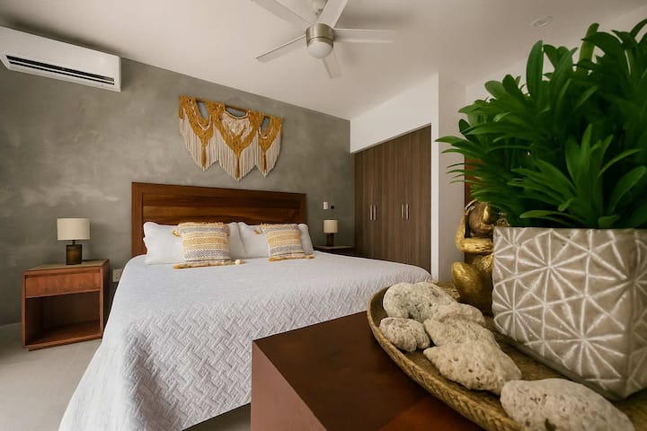 Walk To The Beach • Modern Studio In Prime Downtow - 普拉亞德爾卡曼