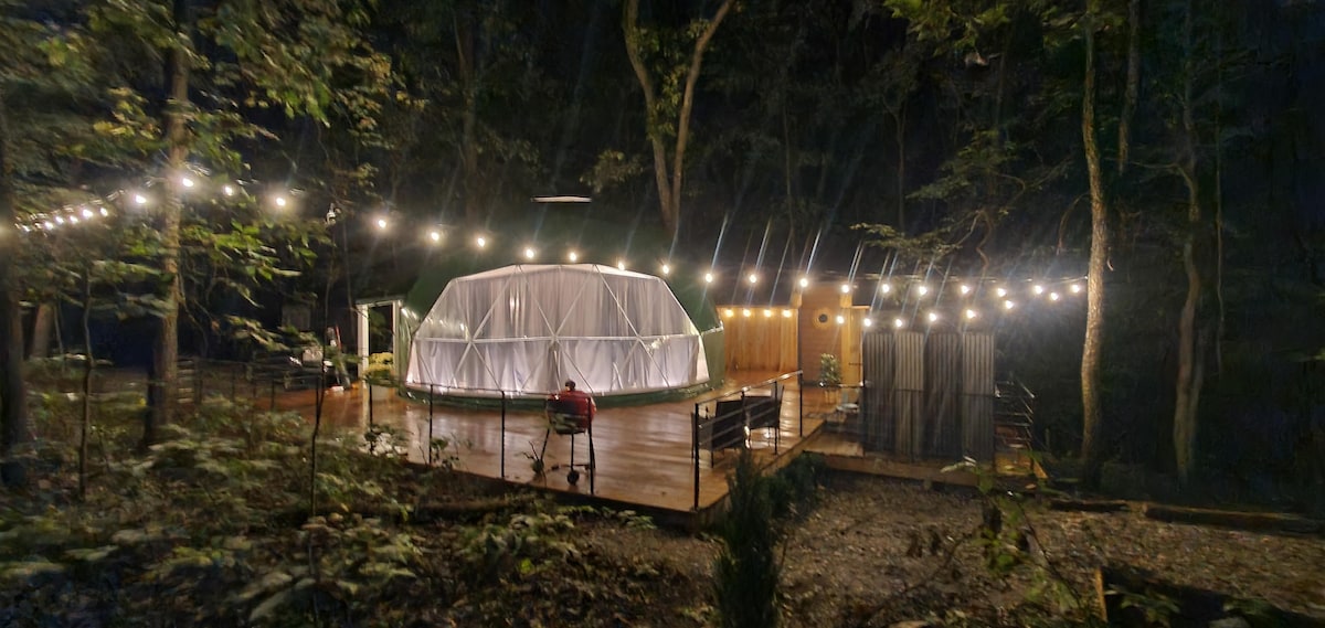 Romantic Geodome - The Love Nest - Dome houses for Rent in Logan, Ohio ...