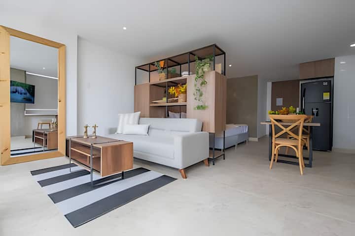 Loft El Laguito | Sea View | Balcony, Pool And A/c - Bolivar