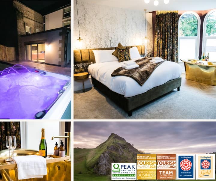 Hot Tub Stay With Brass Bath, Dog Friendly - Buxton