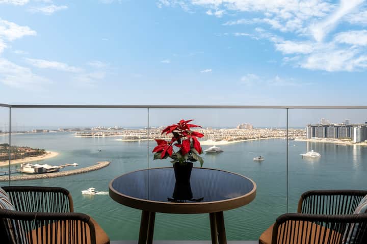 Beachfront Escape | 2br Palm Views & Private Beach - Dubai Marina