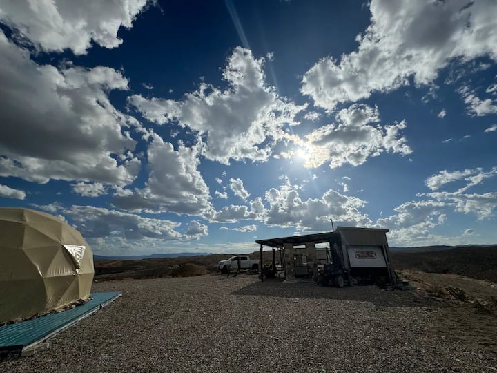 Terlingua Desert Dome Glamp~w/camper~15min-2-bbnp - Terlingua, TX