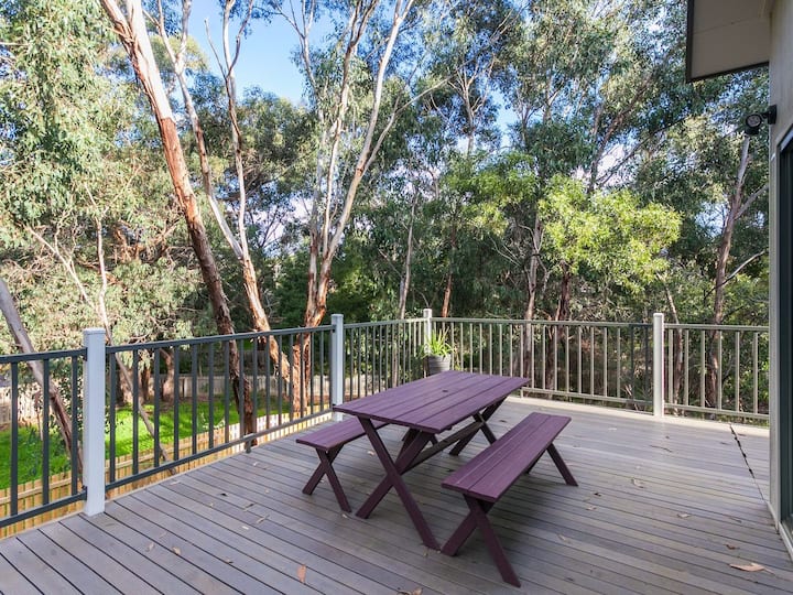 Bush Surrounds On Weir - Anglesea