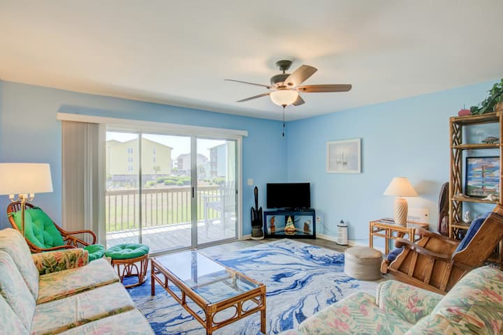 1br Oceanfront 1st-floor | Deck | Pool - サーフ・シティ, NC