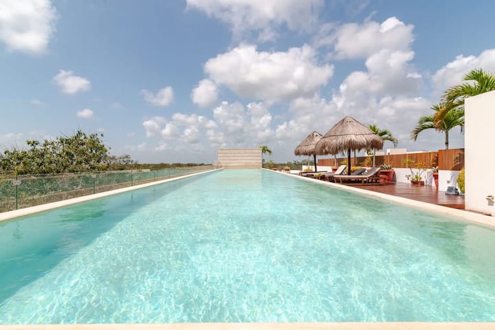 Luxury Villa, Private Pool, Rooftop Bbq & Palapas! - Tulum