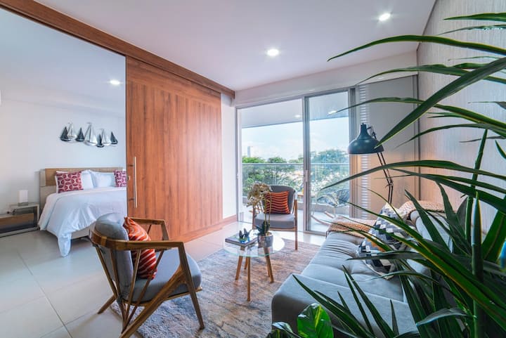 H307 • Beautiful 2-bed • Pool • A/c • Near Granada - Cali