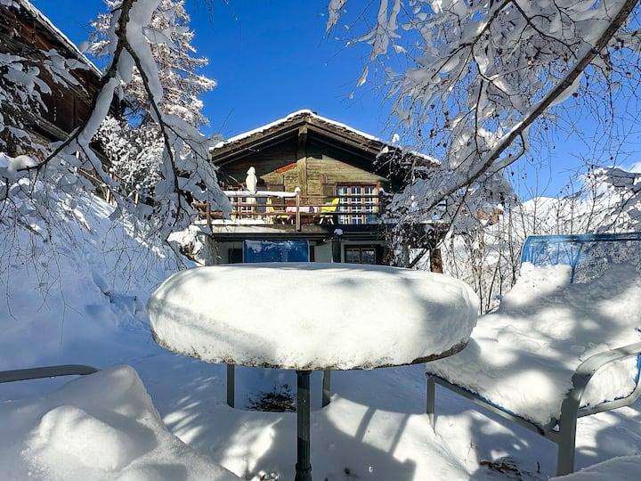Chalet Le Moulin : Calme, Nature, Cheminée, Vue - Champex-lac