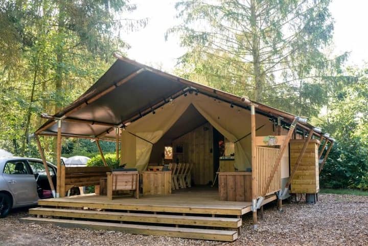 De Zeven Heuveltjes - Tente Safari 6p Sanitaires - Drente