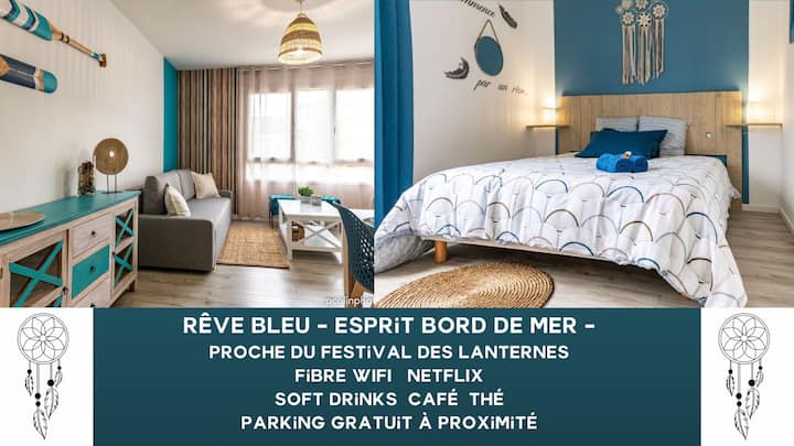 Rêve Bleu Superbe Appartement T3 Wifi Netflix - Montauban