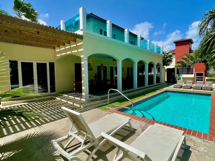 Private 7br Luxury Villa&pool Walk To Palm Beach! - Aruba