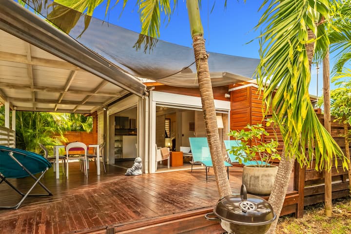 Villa Bouddha 2 Avec Jacuzzi Nichée Dans Un - Anse des Rochers